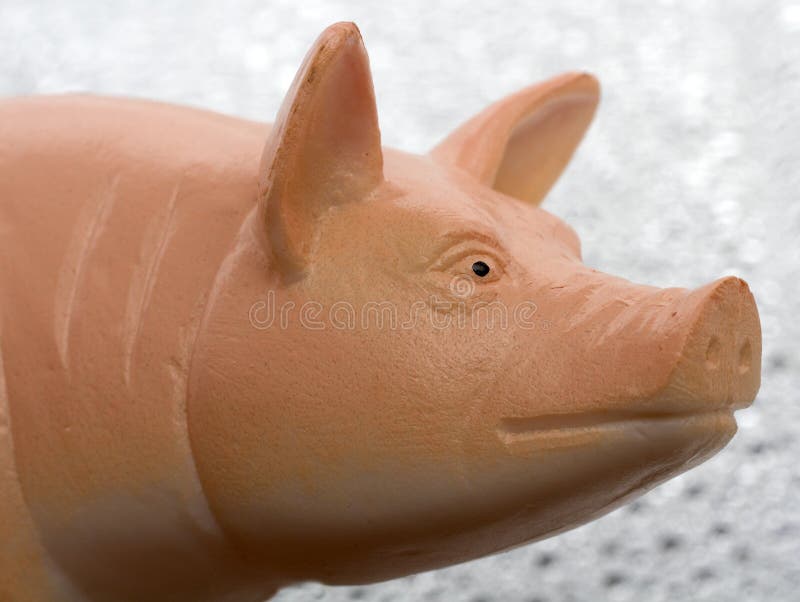 Fake pig close up stock photo. Image of animal, close - 128372692