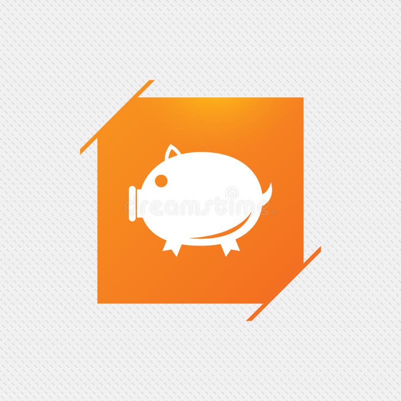 Piggy Sign Icon. Pork Symbol Stock Illustration - Illustration of ...