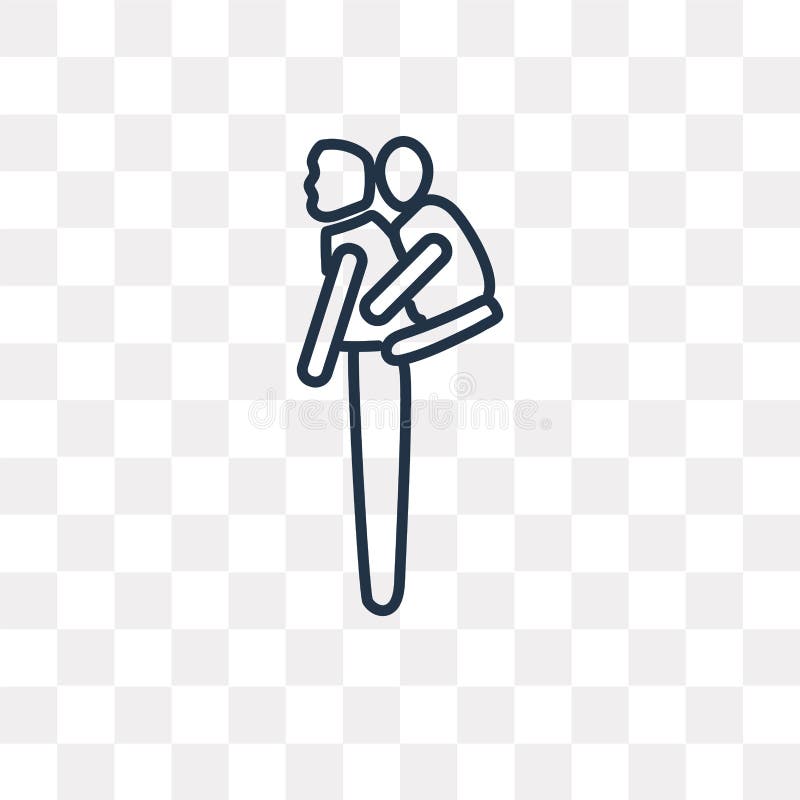 Piggyback a Kid Vector Icon on White Background. Flat Vector Piggyback ...