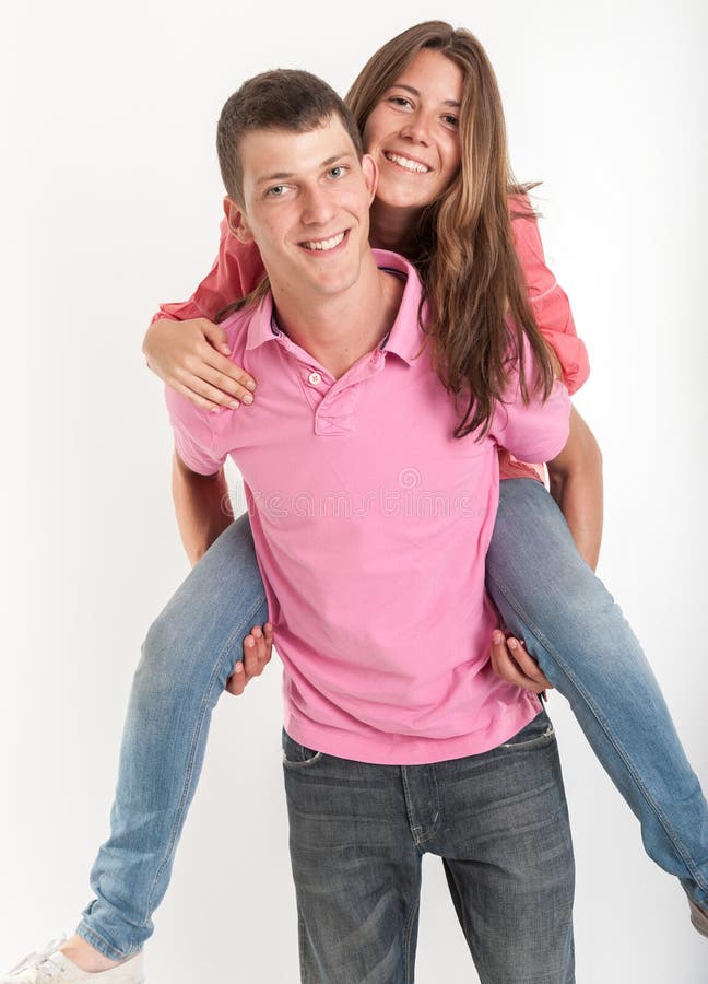 Piggyback stock image. Image of piggyback, laughter, girl - 64964731