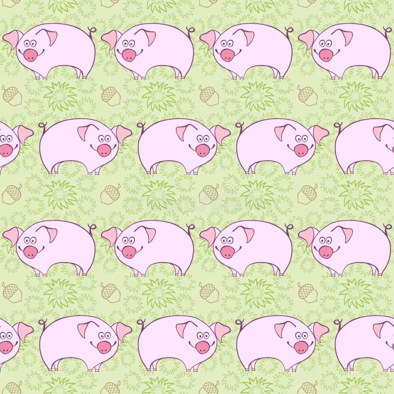 Pigs. Background, Illustration. Stock Illustration - Illustration of ...