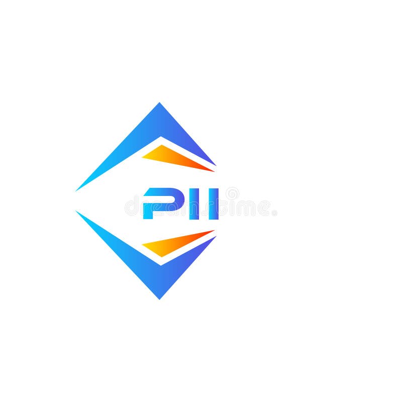 PII Abstract Technology Logo Design on White Background. PII Creative ...