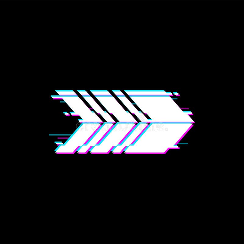 Pijl-aanwijzer Met Glitch-effect-punten Rechts Vector Illustratie ... Pijl-aanwijzer Met Glitch-effect-punten Rechts Vector Illustratie ...