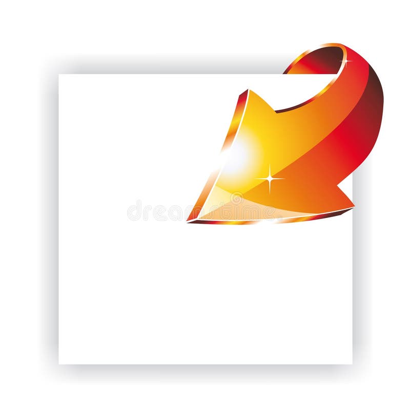 Pijl Die Aan Het Centrum Van Het Beeld Richt Stock Illustratie ...