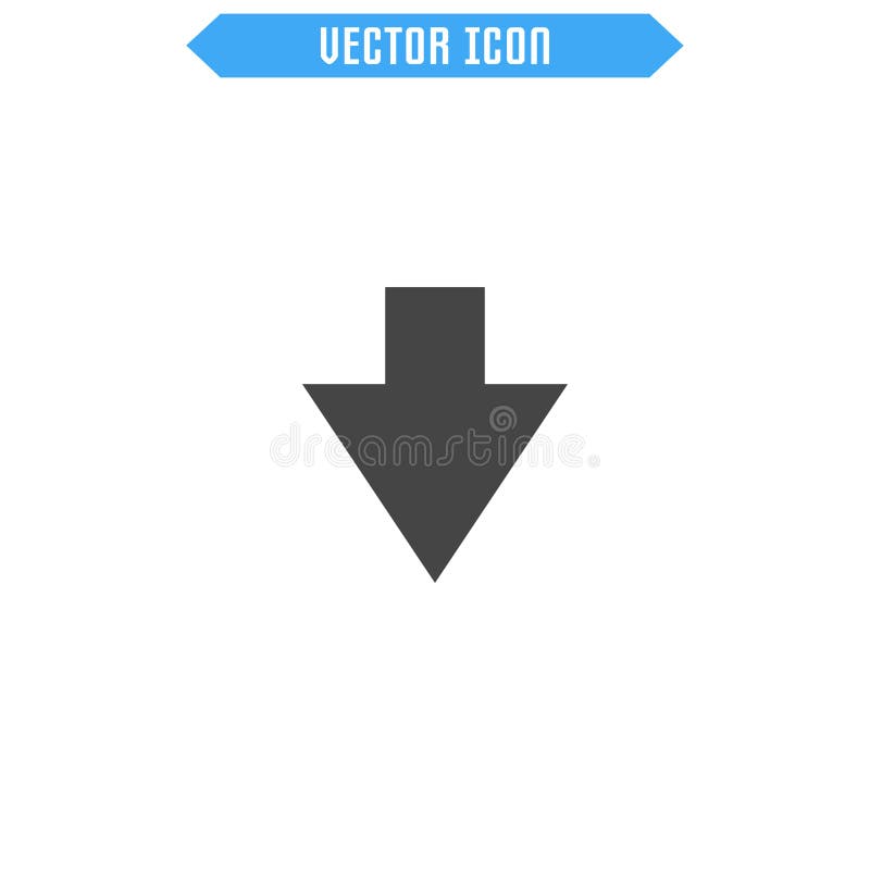 Pijl Vector Vlak Pictogram Vectortekensymbool Vector Illustratie ...