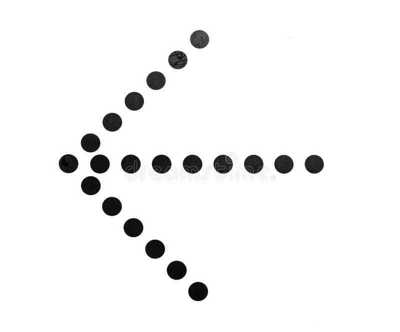 Pijl zwarte punt stock illustratie. Illustration of symbool - 41465993