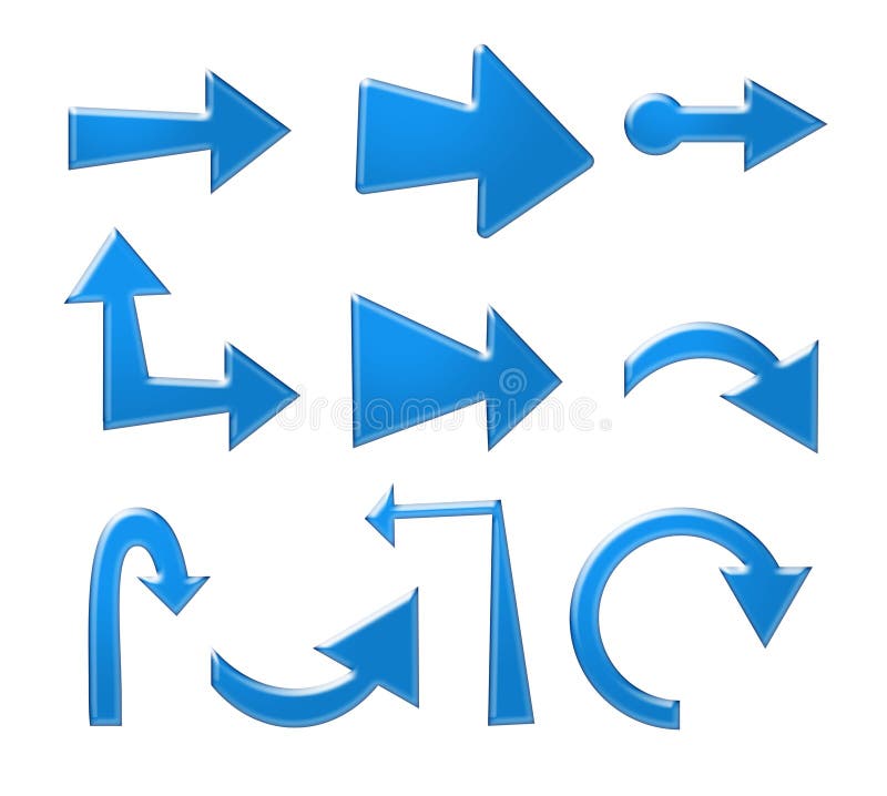 Pijlen stock illustratie. Illustration of recycleer, computer - 12039546