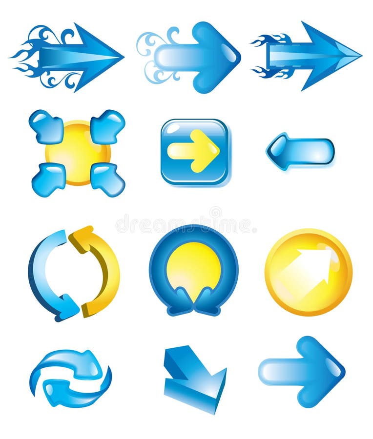 Pijlen vector illustratie. Illustration of perspectief - 16711219