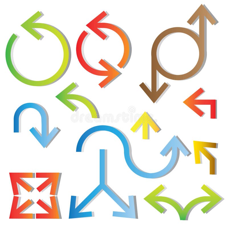 Pijlen stock illustratie. Illustration of wirwar, krul - 36781841