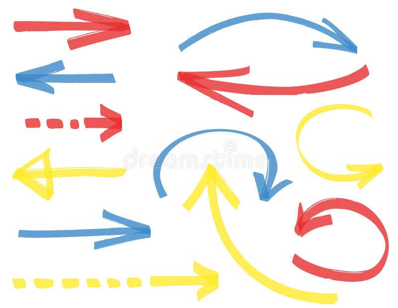 Vector pijlen vector illustratie. Illustration of illustratie - 56799656