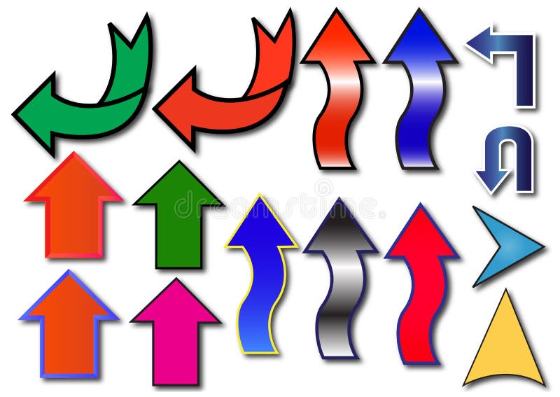Pijlen vector illustratie. Illustration of zaken, pijlen - 6685058