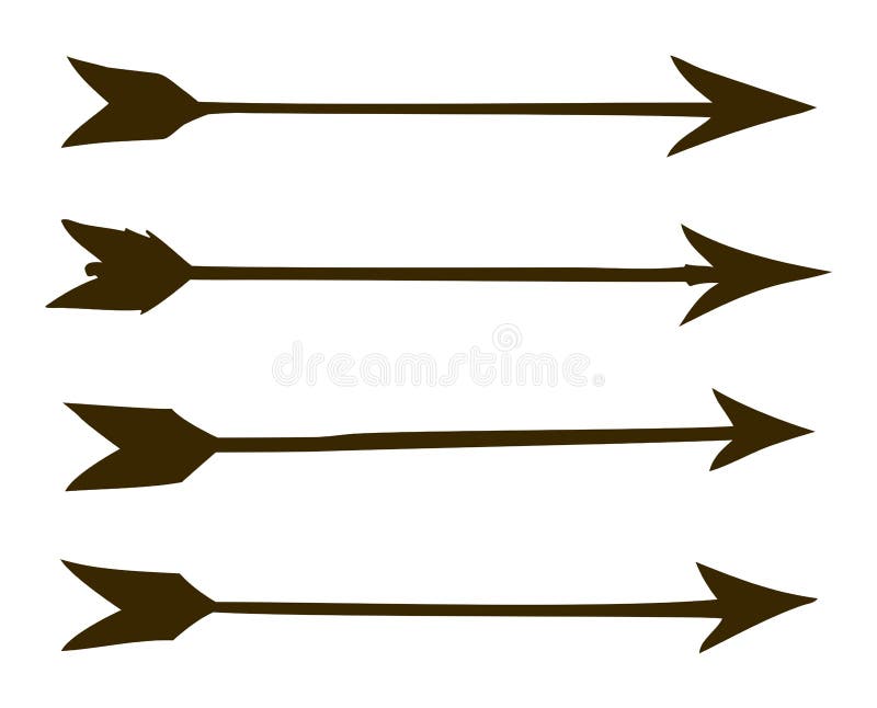 Pijlen Vector tekening vector illustratie. Illustration of doekje ...