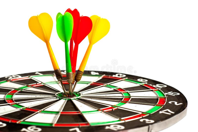 Pijltje stock afbeelding. Image of winnen, zwart, spel - 17596095