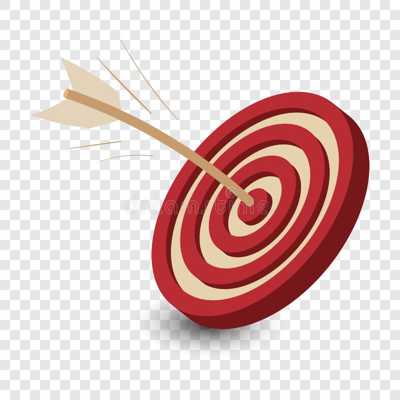 Pijltje in Het Doelbeeldverhaal Vector Illustratie - Illustration of ...
