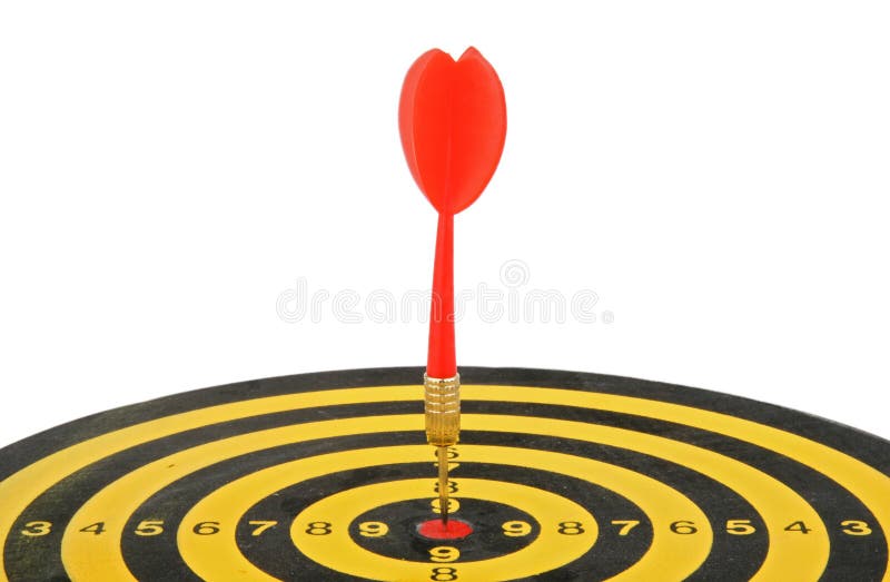 Pijltje op doel stock foto. Image of voltooiing, pijl - 13274980