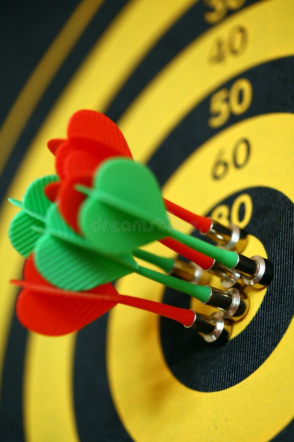 Pijltjes stock foto. Image of geluk, winnen, prestaties - 14654306