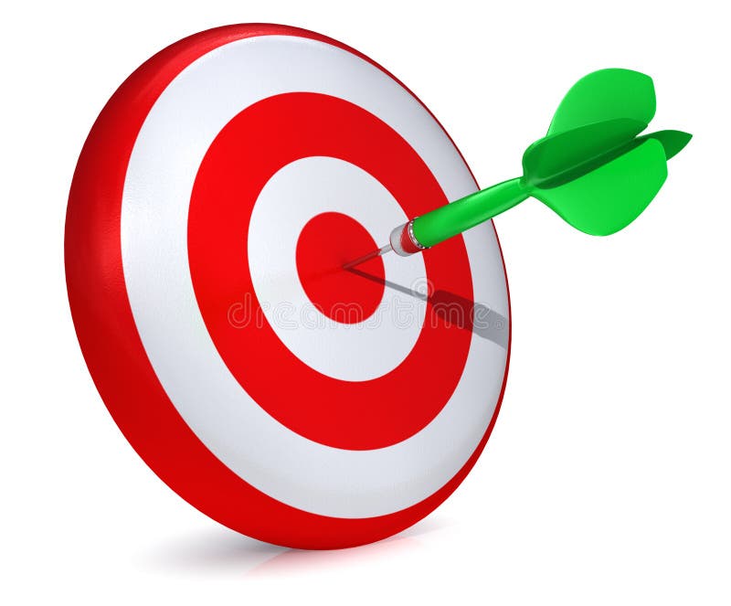 Pijltjes Die Een Doel Raken Stock Illustratie - Illustration of ...