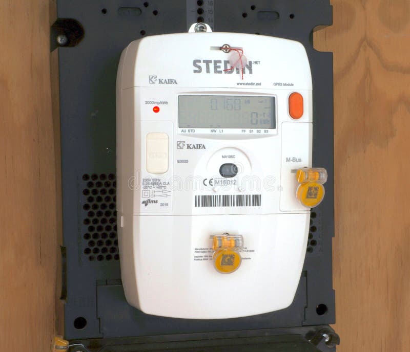 Smart electricity meter editorial image. Image of consumption - 134492030