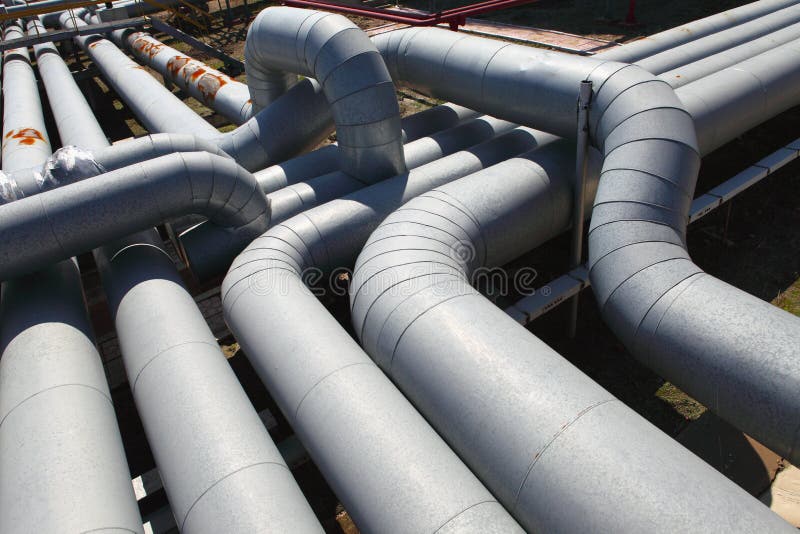 Pijpleiding stock afbeelding. Image of ingenieur, installatie - 31091535