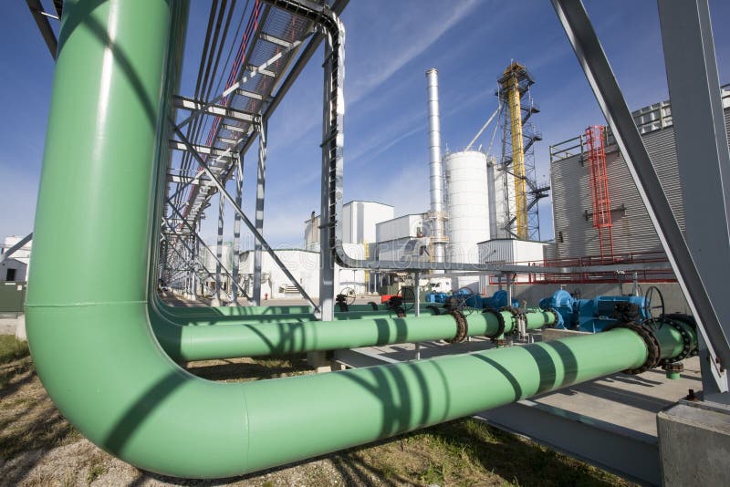 Pijpleiding stock afbeelding. Image of buig, landbouwindustrie - 9082697