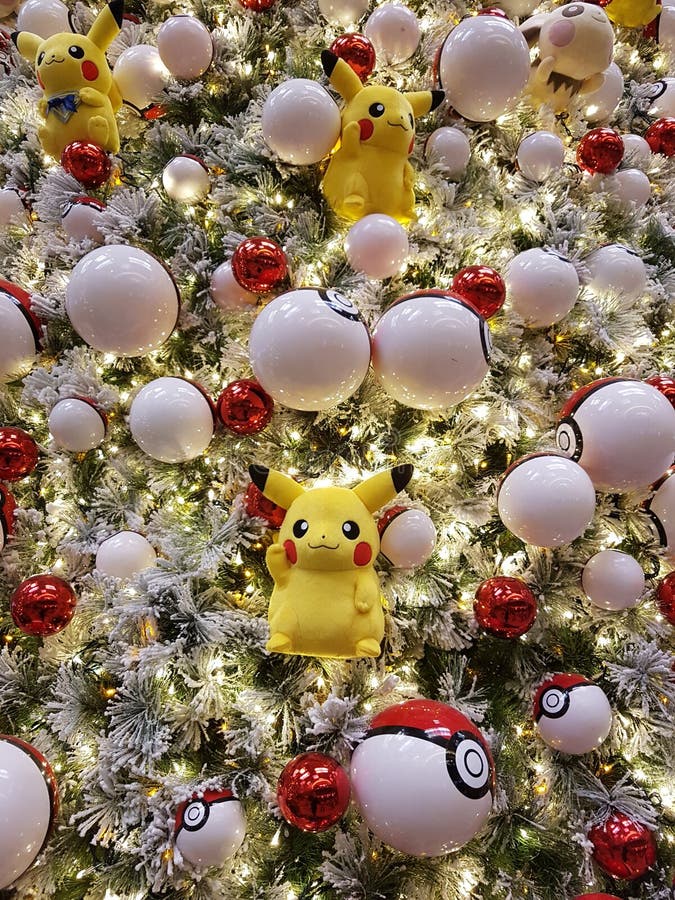 Pikachu Xmas editorial stock image. Image of christmas - 82216684