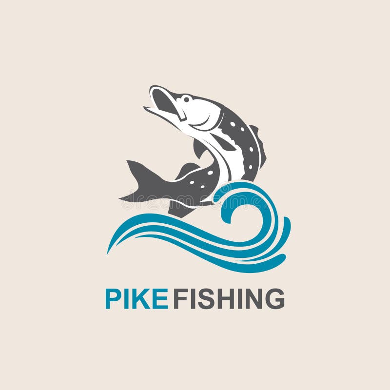 Pike fish icon stock vector. Illustration of vector, shop - 97767065