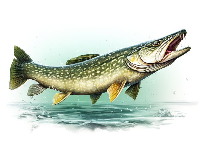 Pike stock illustration. Illustration of imagine, color - 293683455