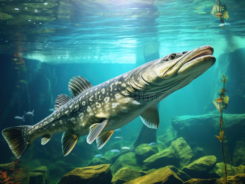 The Pike stock illustration. Illustration of muskie - 293707024