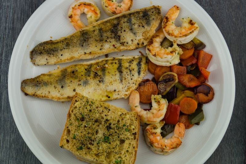 Pike perch fillet stock photo. Image of fillet, fried - 131423486