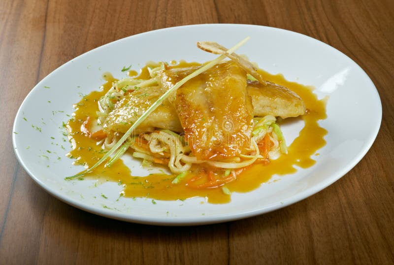 Pike-perch fillet stock image. Image of fried, nutrition - 77503603