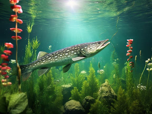 Pike stock illustration. Illustration of plant, flora - 293683427