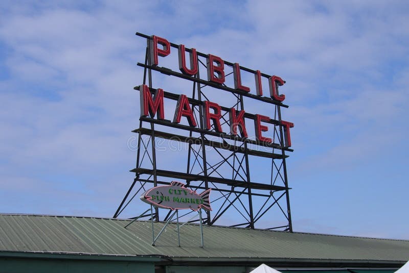 Pike Place Market - Seattle Editorial Photography - Image of public ...