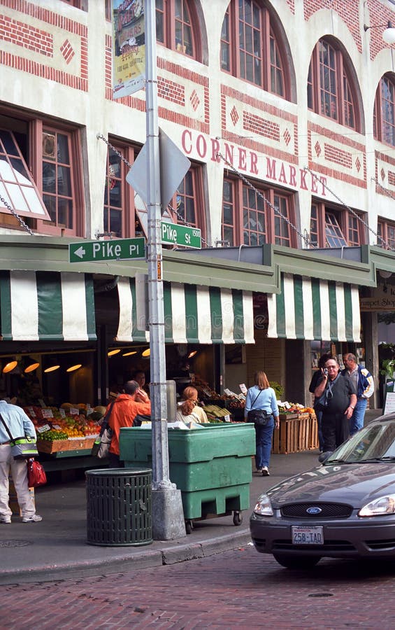 Pike Place Market - Seattle Editorial Image - Image of landmark ...