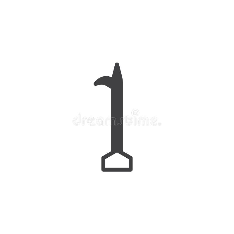 Pike pole icon vector stock vector. Illustration of single - 109338702