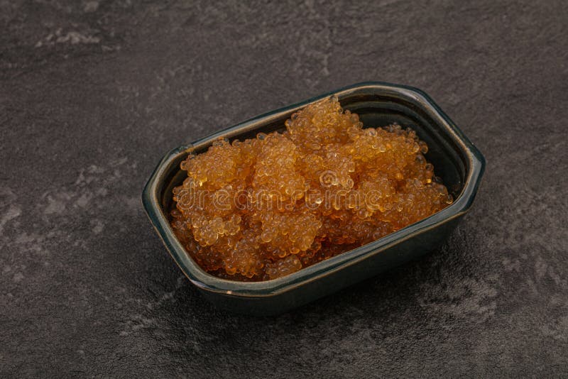 Pike ROE in the bowl stock photo. Image of orange, delicacy - 204169202