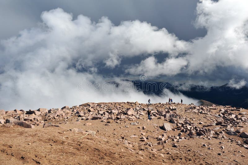Pikes Peak Clouds stock photo. Image of park, pikes, national - 91087950
