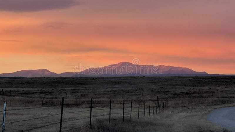 Pikes Peak Mountain Colorado Springs Colorado Stock Photo - Image of ...