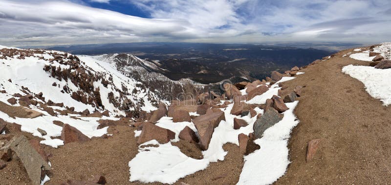Pikes Peak View from the Top Stock Image - Image of wide, view: 20401715
