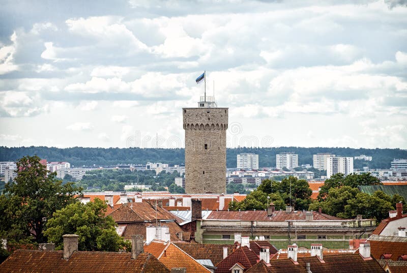 Pikk Hermann. stock image. Image of estonian, high, historical - 58739615