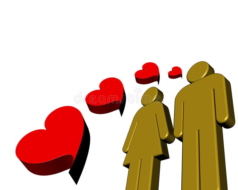 Piktogramme in der Liebe stock abbildung. Illustration von freundschaft ...