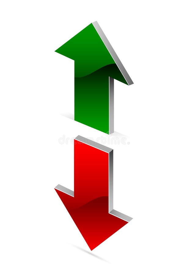 Pil ner upp vektor illustrationer. Illustration av isolerat - 12838215