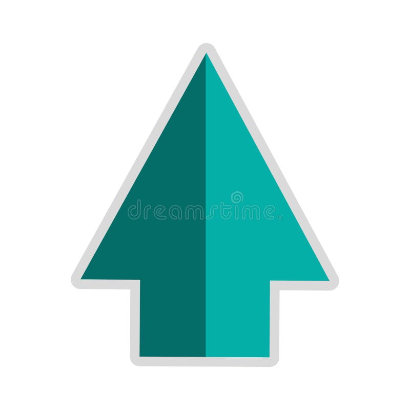 Pil som pekar upp stock illustrationer. Illustration av ange - 73284763