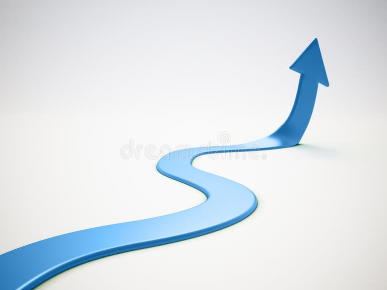 Uppåtpil stock illustrationer. Illustration av konkurrens - 8222499