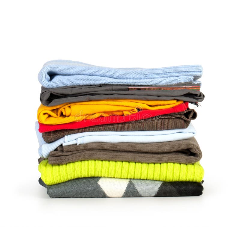 Pila de ropa imagen de archivo. Imagen de colorido, detalles - 113710511
