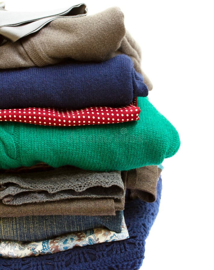 Pila de ropa foto de archivo. Imagen de ropa, manera - 22173124