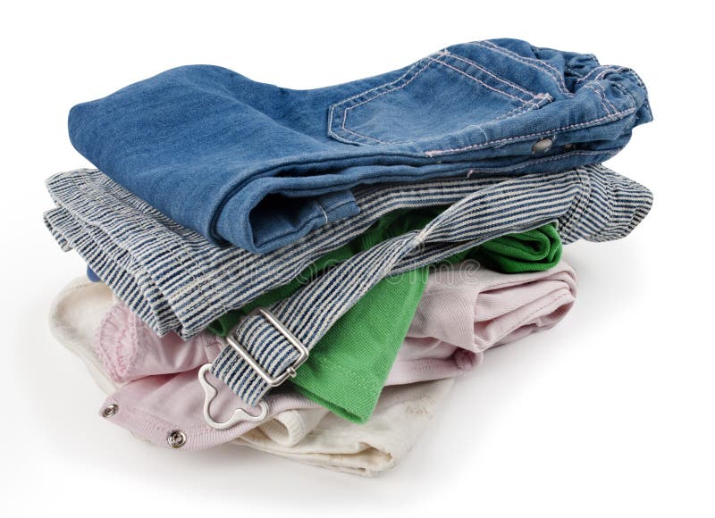 Pila de ropa foto de archivo. Imagen de ropa, rebeca - 10426030