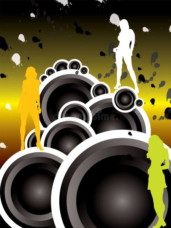 Pila del altavoz ilustración del vector. Ilustración de contexto - 2278786