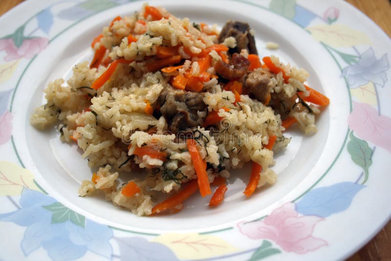 Pilaf stock image. Image of national, food, tasty, garlic - 6388783