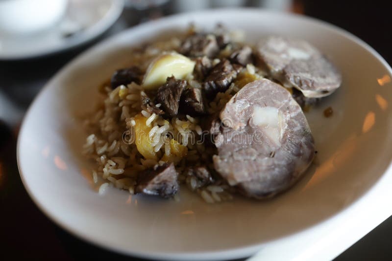 Pilaf and kazy stock image. Image of food, pilaf, eatable - 144523627