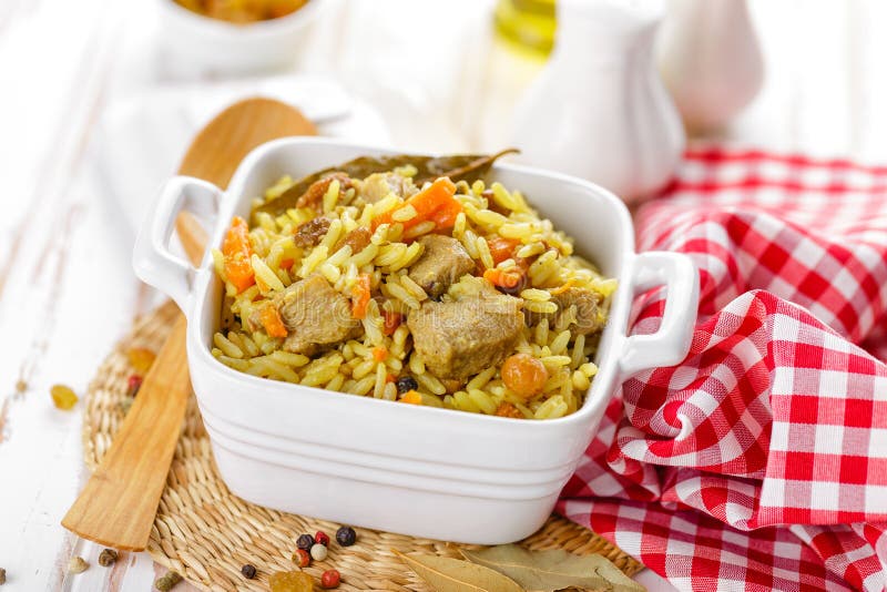 Pilaf stock image. Image of palov, meal, meat, gourmet - 65815537